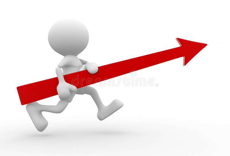 People Helping Hand Join Up Arrow Stock Illustration - Illustration of ...