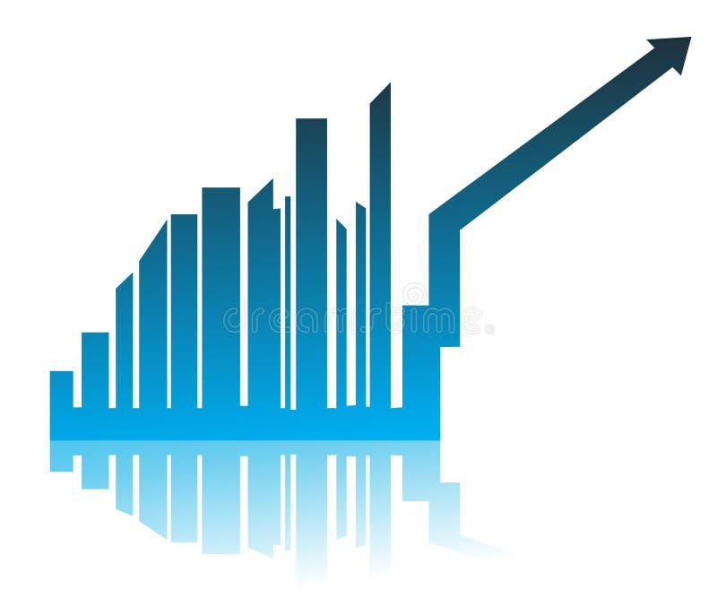 Bar Chart Growth Illustration Stock Vector - Illustration of ...