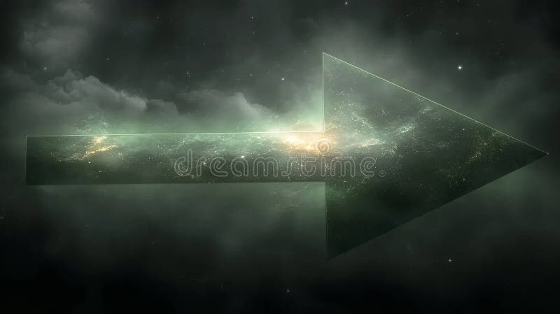 And Arrow with Abstract Space Background. Made with Generative IA ...