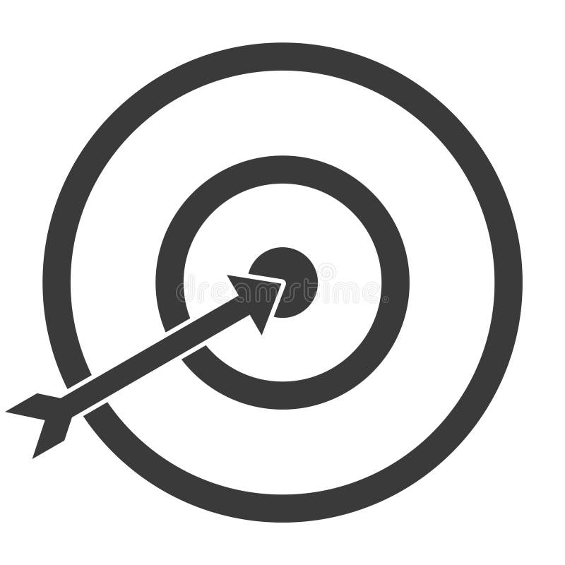 Arrow and Aim icon stock illustration. Illustration of isolated - 298167953