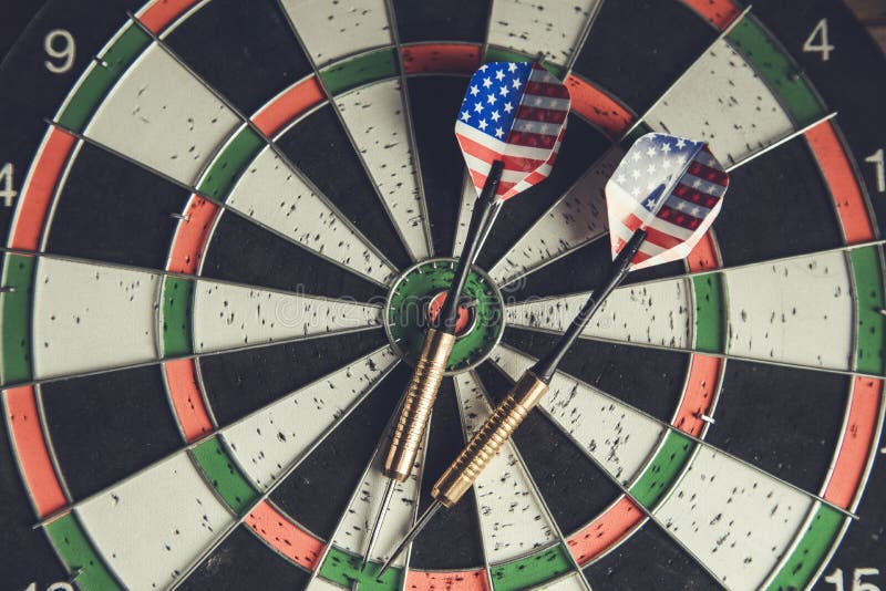 Arrow American Flag in Darts Stock Image - Image of accuracy, winner ...