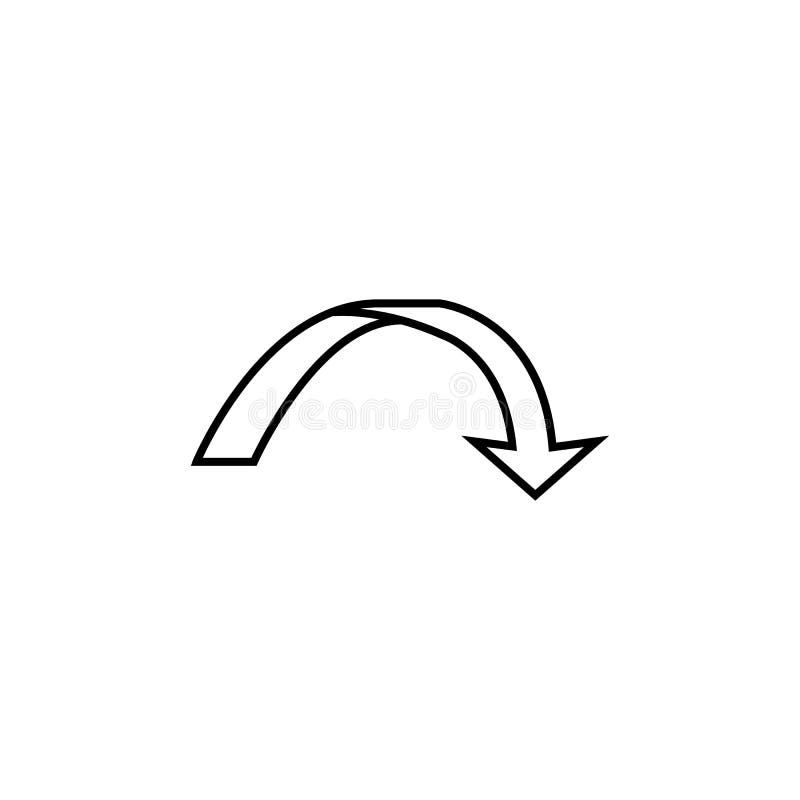 Arrow Arc Icon. Element of Simple Icon for Websites, Web Design, Mobile ...