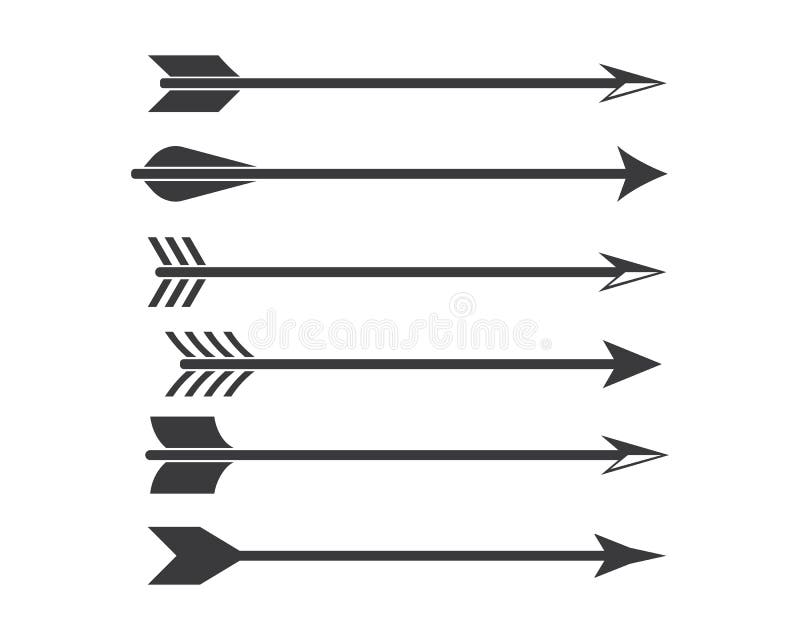 Arrow Archery Icon Vector Illustration Logo Template Stock Vector ...
