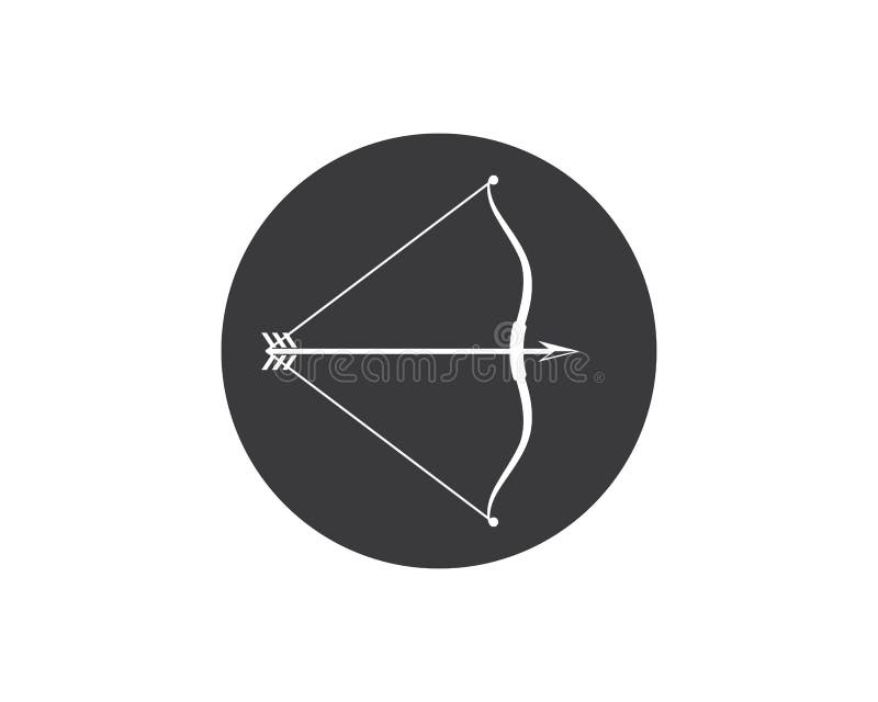 Arrow Archery Icon Vector Illustration Logo Template Stock Vector ...