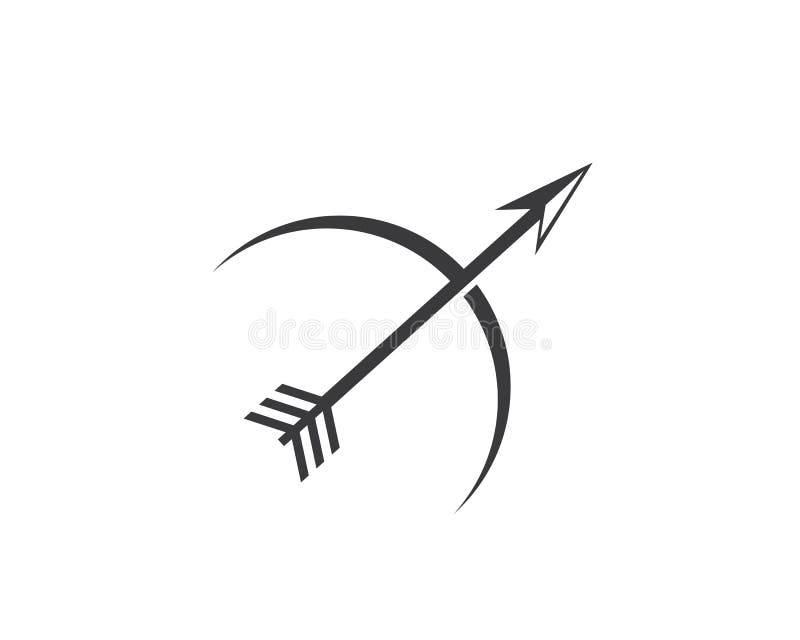 Arrow Archery Icon Vector Illustration Logo Template Stock Vector ...