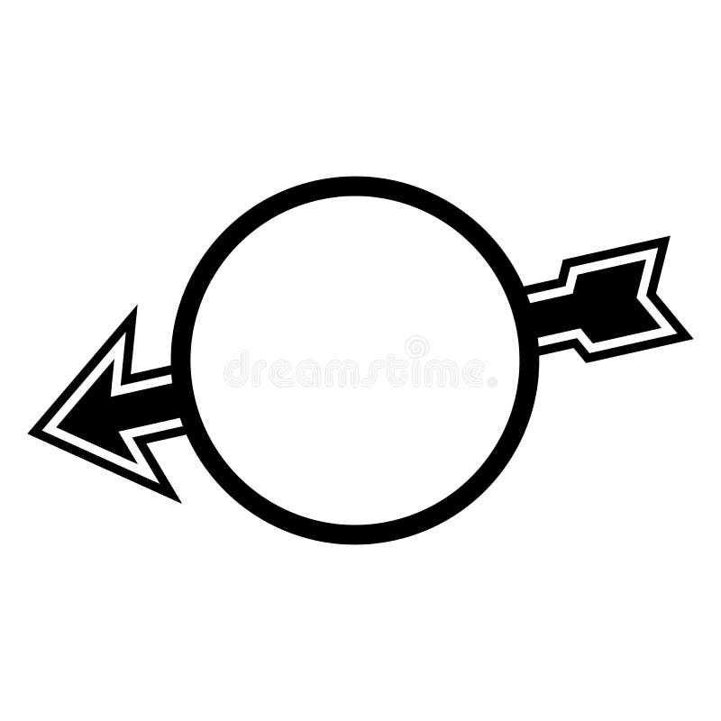 Arrow with area for text stock vector. Illustration of vector - 264367821