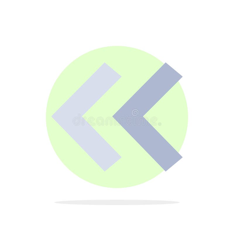 Arrow, Arrows, Back Abstract Circle Background Flat Color Icon Stock ...