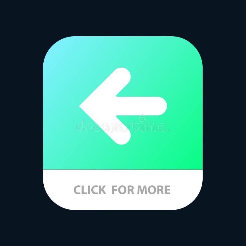 Arrow, Arrows, Back, Point Back Mobile App Button. Android and IOS ...