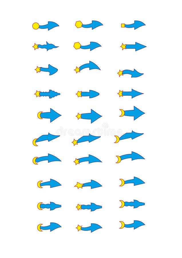 Arrow stock vector. Illustration of figure, arrows, opening - 81856145