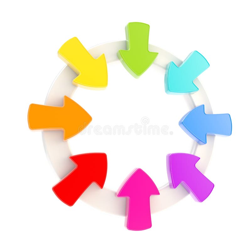 Arrow icon set stock vector. Illustration of orange, direction - 18399572