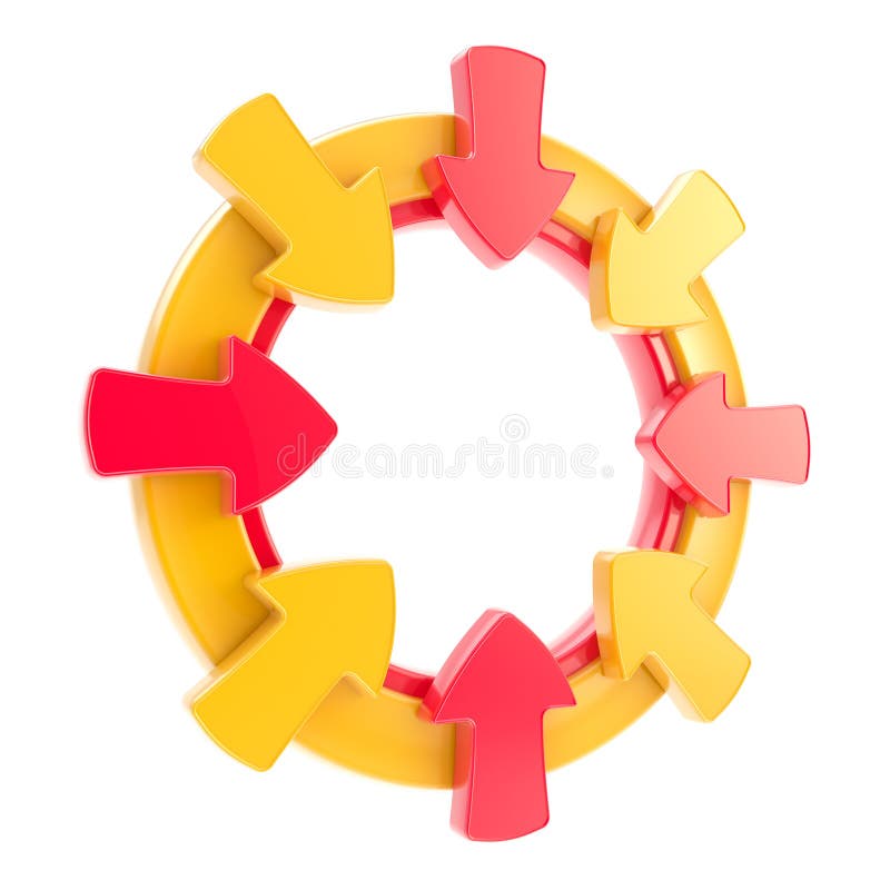 Arrow Attention Symbol Badge Isolated Stock Illustration - Illustration ...