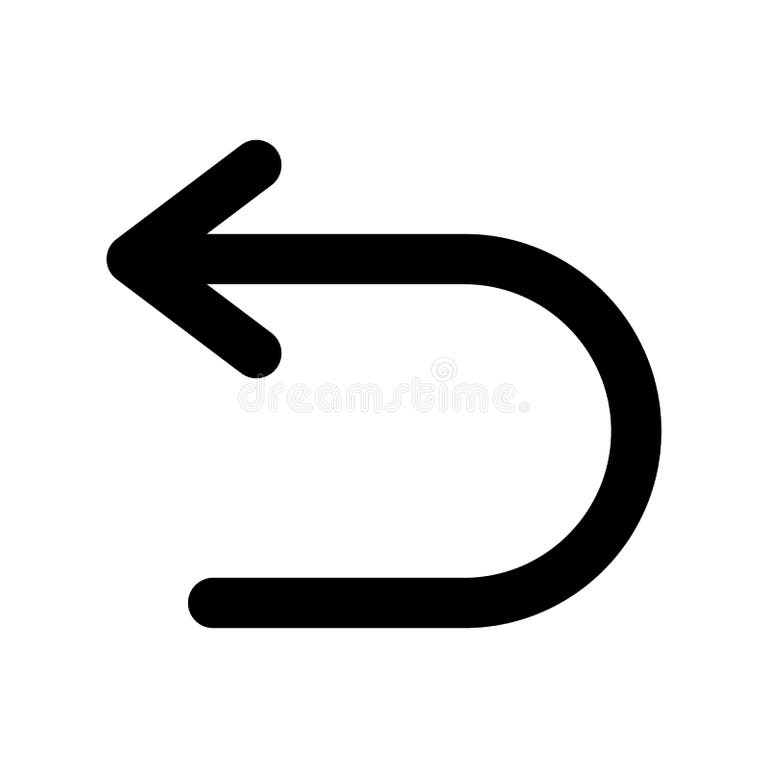 Arrow Back Icon. Go Back Left Vector Illustration Stock Vector ...
