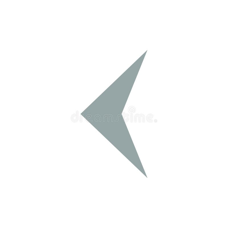 Arrow, Back, Sign Flat Color Icon. Vector Icon Banner Template Stock ...