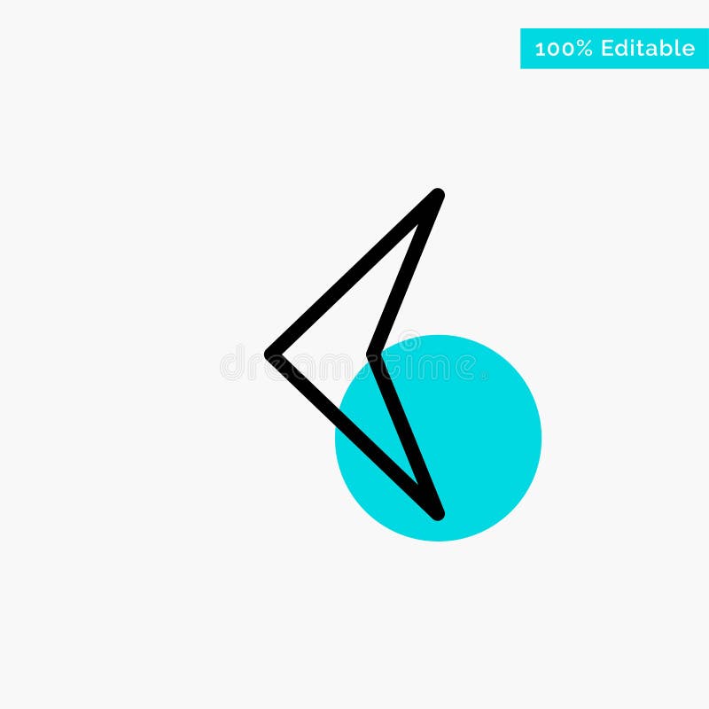 Arrow, Back, Sign Turquoise Highlight Circle Point Vector Icon Stock ...