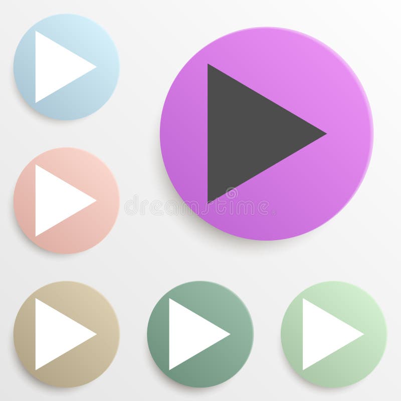 Arrow Badge Color Set. Simple Glyph, Flat Vector of Web Icons for Ui ...