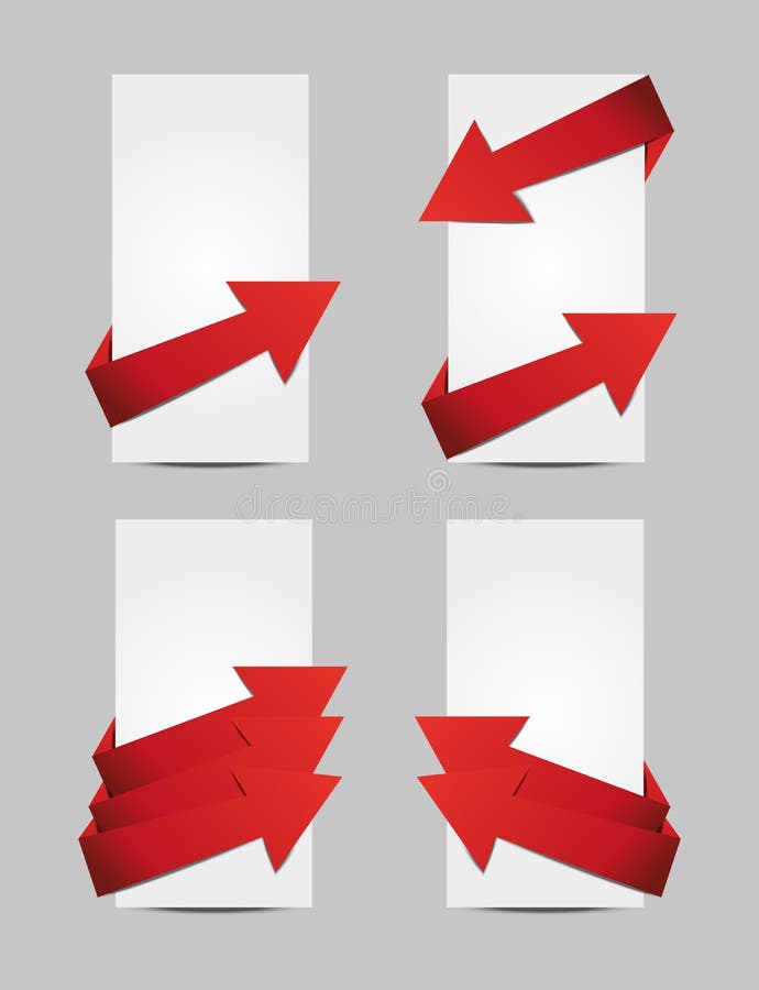 Arrow banners stock vector. Illustration of sign, arrow - 26240856