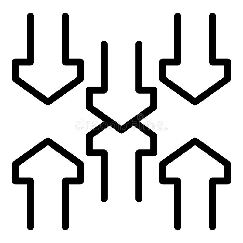 Arrow Barter Icon Outline Vector. Payment Evolution Stock Vector ...