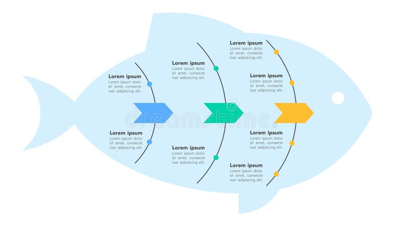 Arrow-Based Fishbone Diagram Infographic with Key Points for Analysis ...