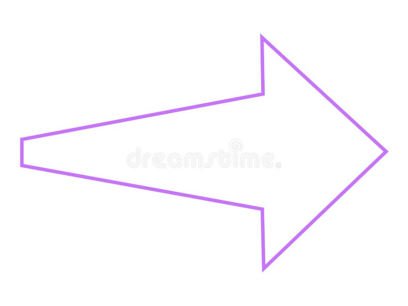 Bullet Arrow with Bend Tail Stock Illustration - Illustration of ...