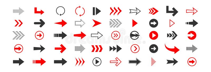 Cursor Arrow Mouse Red Line Stock Illustrations – 394 Cursor Arrow ...