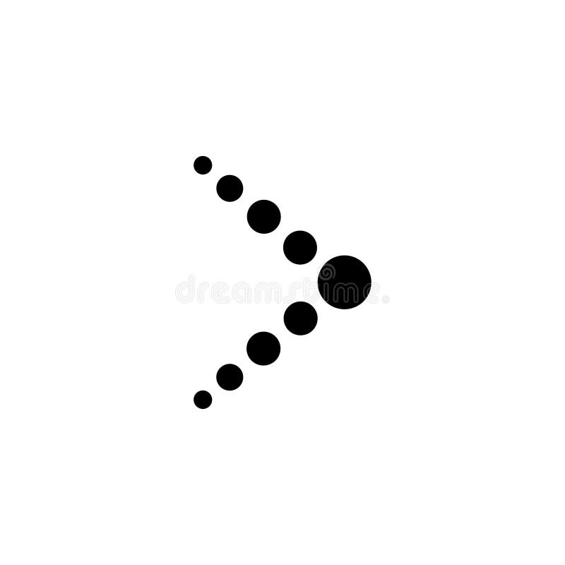Arrow. Arrow Black Icon. Arrow Vector Icon. Cursor Icon. Cursor in Dots ...
