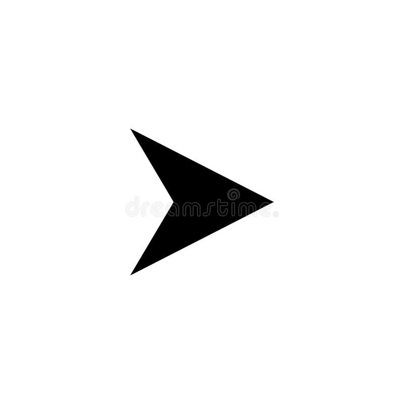 Arrow. Arrow Black Icon. Arrow Vector Icon. Cursor Icon. Cursor in Flat ...