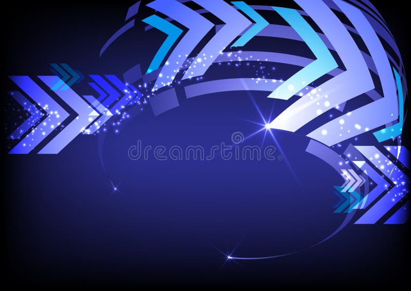 Arrow Blue Background with Place for Your Text. Stock Vector ...