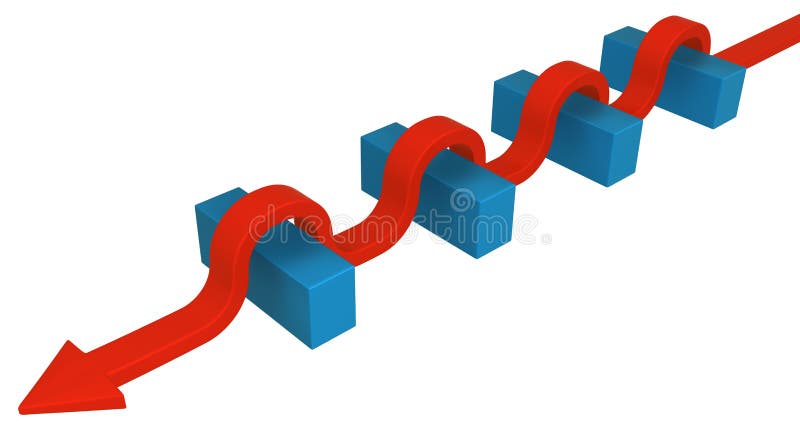 Arrow Blue Background with Place for Your Text. Stock Illustration ...