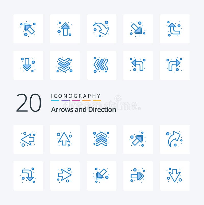 20 Arrow Blue Color Icon Pack Like Arrow Reload Up Arrows Up Stock ...