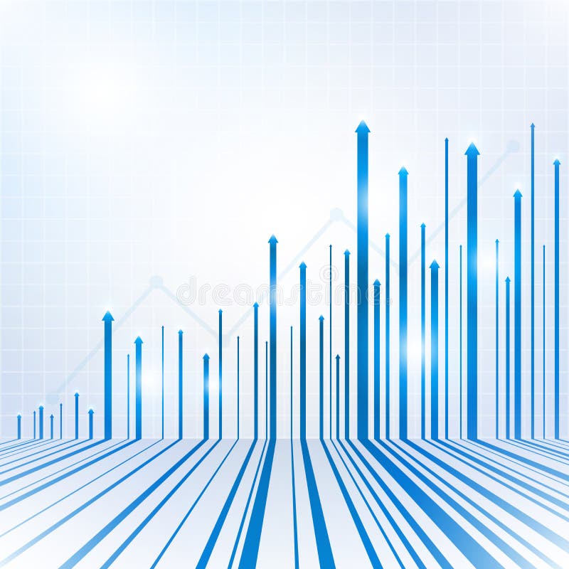 Arrow Blue Geometric Abstract Technology and Science Background Stock ...