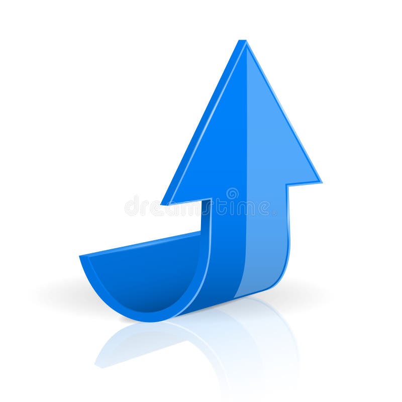 Arrow Blue Background with Place for Your Text. Stock Illustration ...