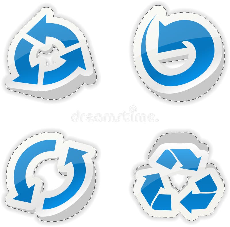 Rounded Chasing Arrows stock vector. Illustration of logo - 14982677