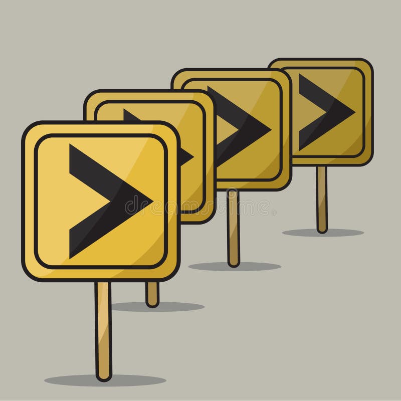 Arrow Boards. Vector Illustration Decorative Design Stock Vector ...