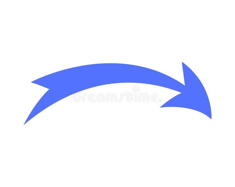Arrow Box Curved Flow Icon stock illustration. Illustration of curved ...