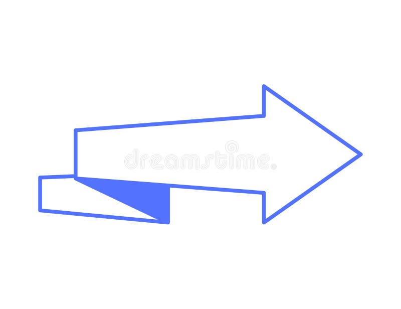 Arrow Box Double Layer Icon Stock Illustration - Illustration of arrow ...