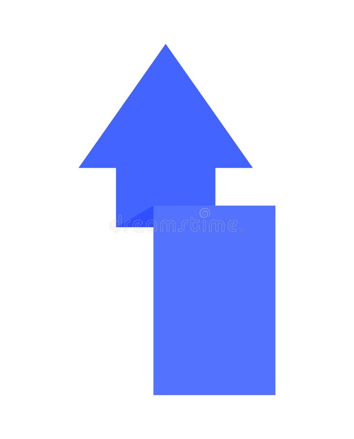 Arrow Box Growth Chart Icon Stock Illustration - Illustration of vector ...