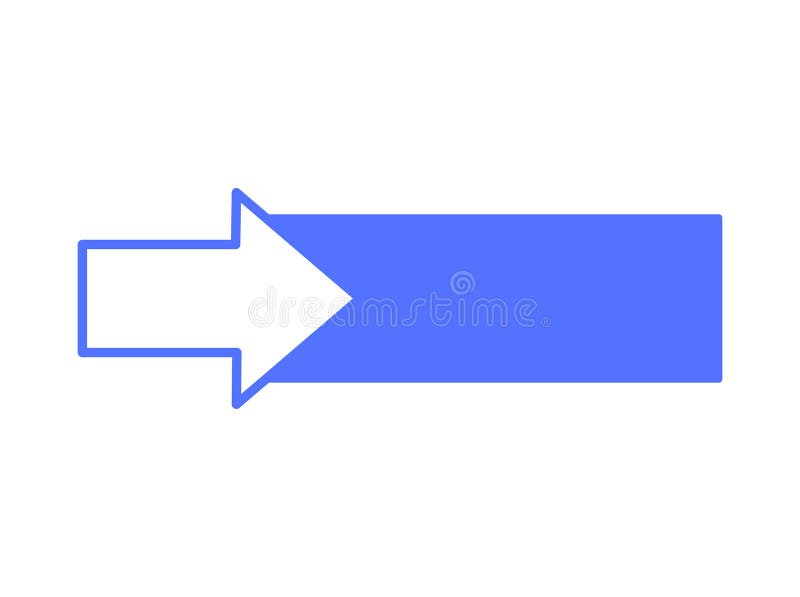 Arrow Box Inline Direction Icon Stock Illustration - Illustration of ...