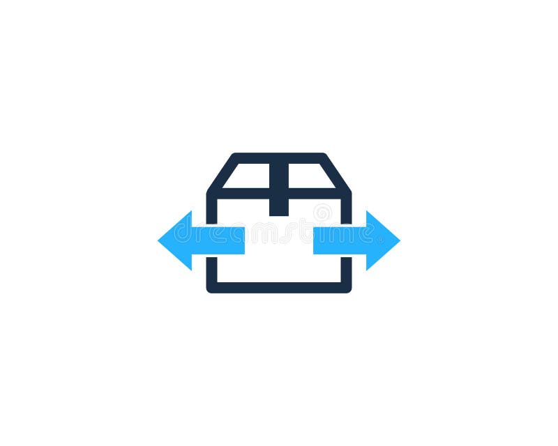 Arrow Box Logo Icon Design stock vector. Illustration of delivery ...