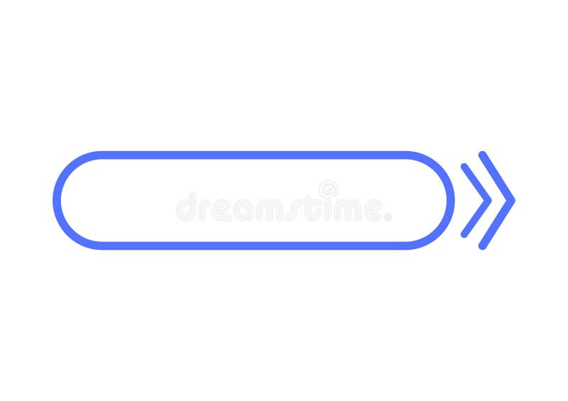 Arrow Box Rounded Flow Icon Stock Vector - Illustration of transition ...