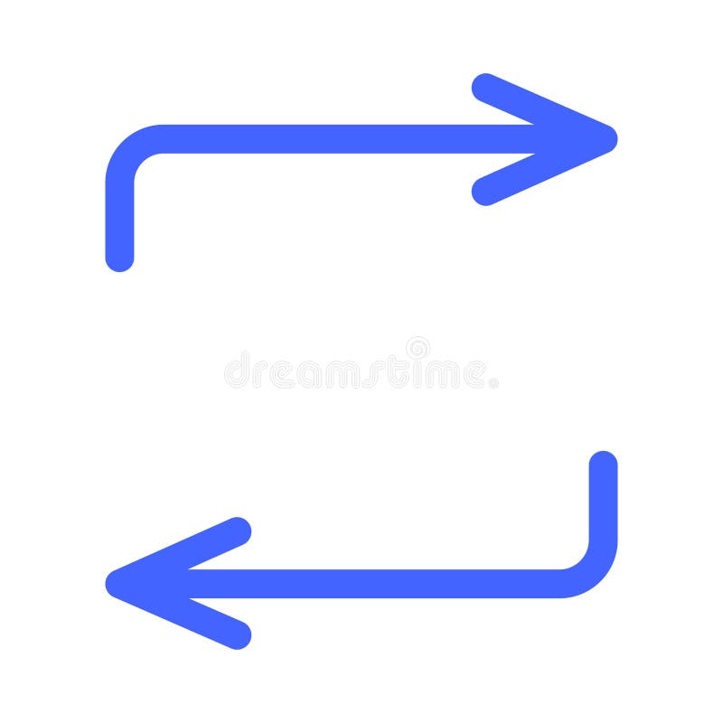 Arrow Box Square Flow Icon stock vector. Illustration of design - 363488890