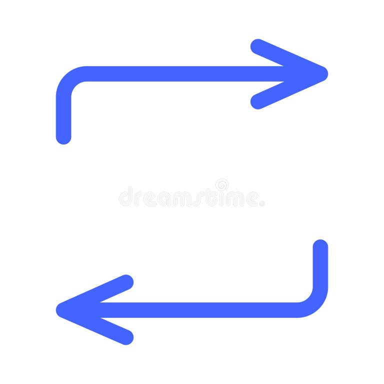 Arrow Box Square Flow Icon stock vector. Illustration of design - 363488890