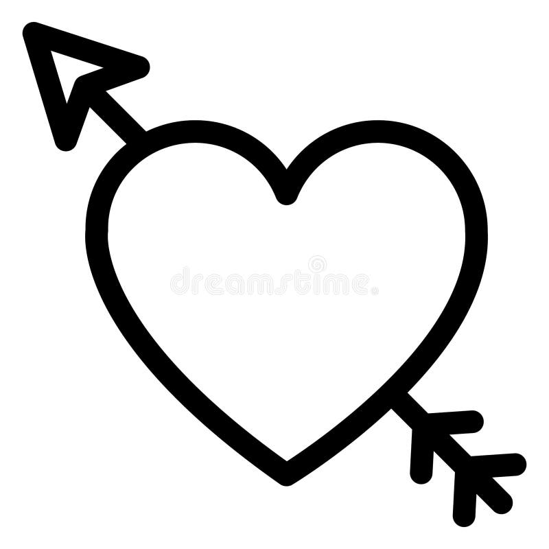 Arrow, Broken Heart Isolated Vector Icon Which Can Easily Modify or ...