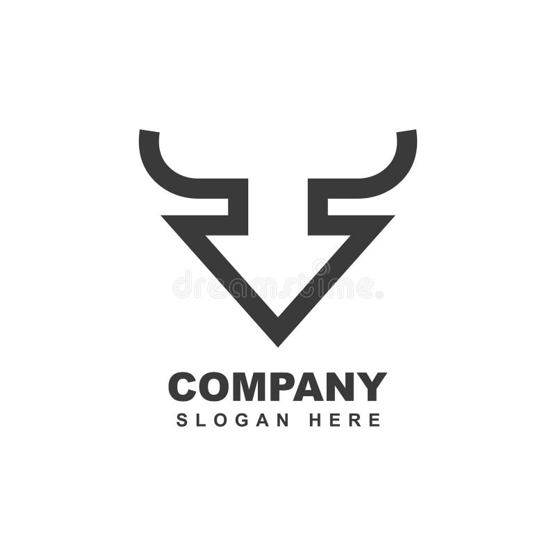 Arrow Bull Horn Logo Template Design Icon Illustration Stock Vector ...