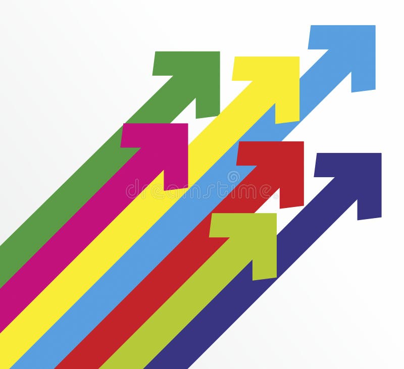 Arrow stock illustration. Illustration of abstract, lines - 46418093