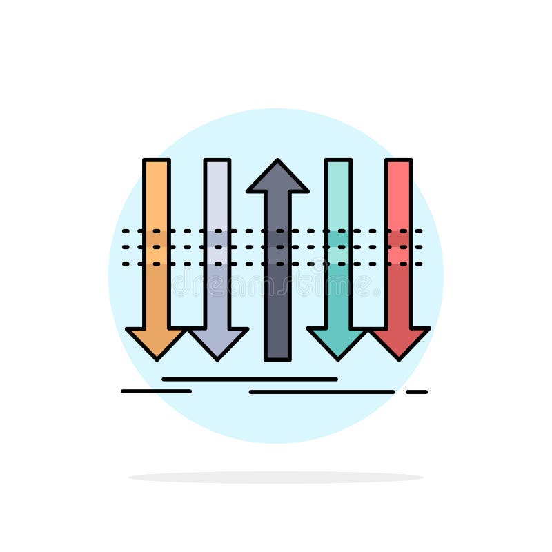 Arrow, Business, Distinction, Forward, Individuality Flat Color Icon ...