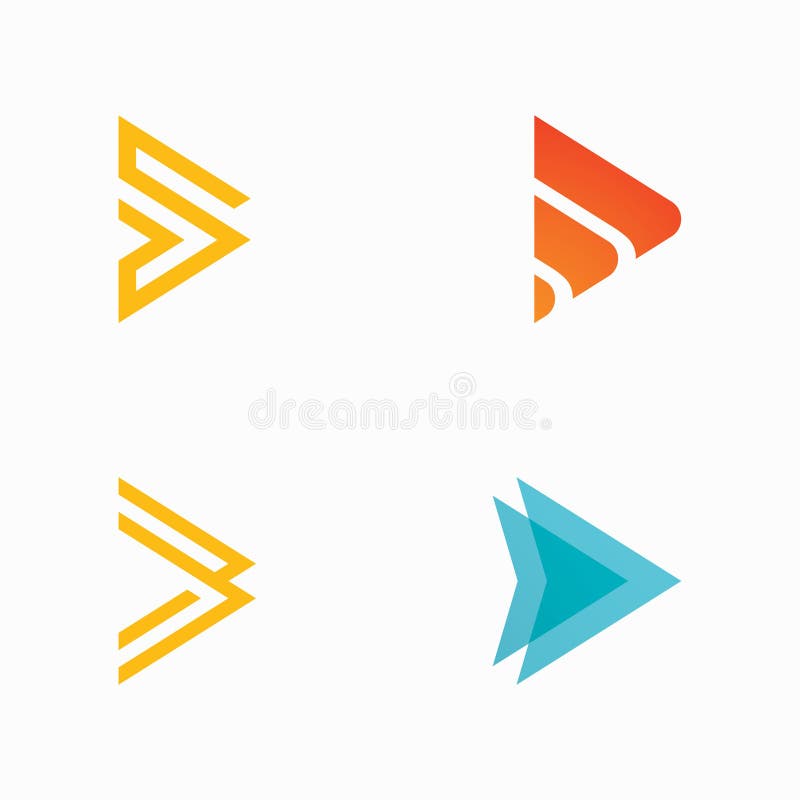 Arrow Business Logo Icon Template Vector Design Stock Vector ...