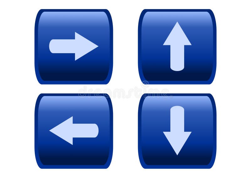 Arrow Buttons stock illustration. Illustration of color - 375669324
