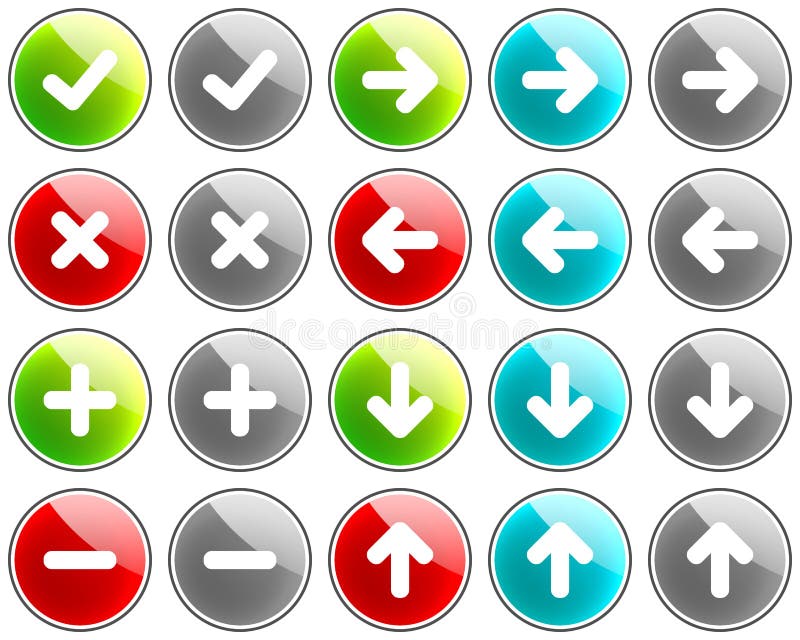 Arrow Buttons stock illustration. Illustration of left - 28457283