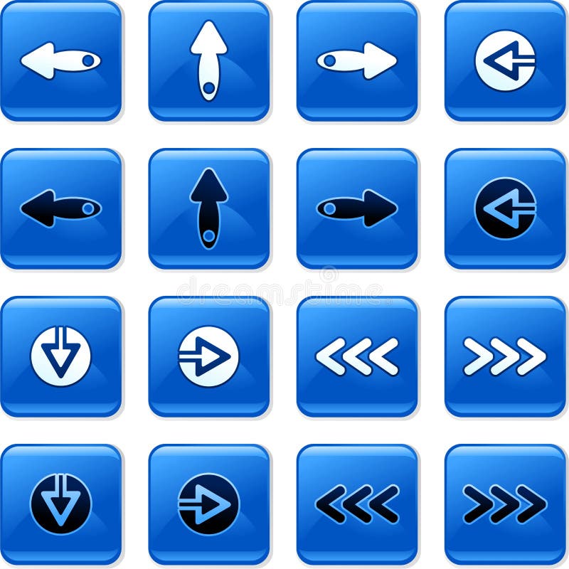 Arrow buttons stock illustration. Illustration of icons - 4001232