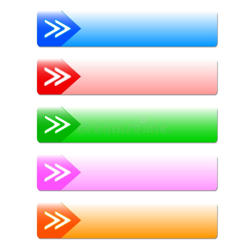 Vector Headers Buttons stock illustration. Illustration of buttons ...
